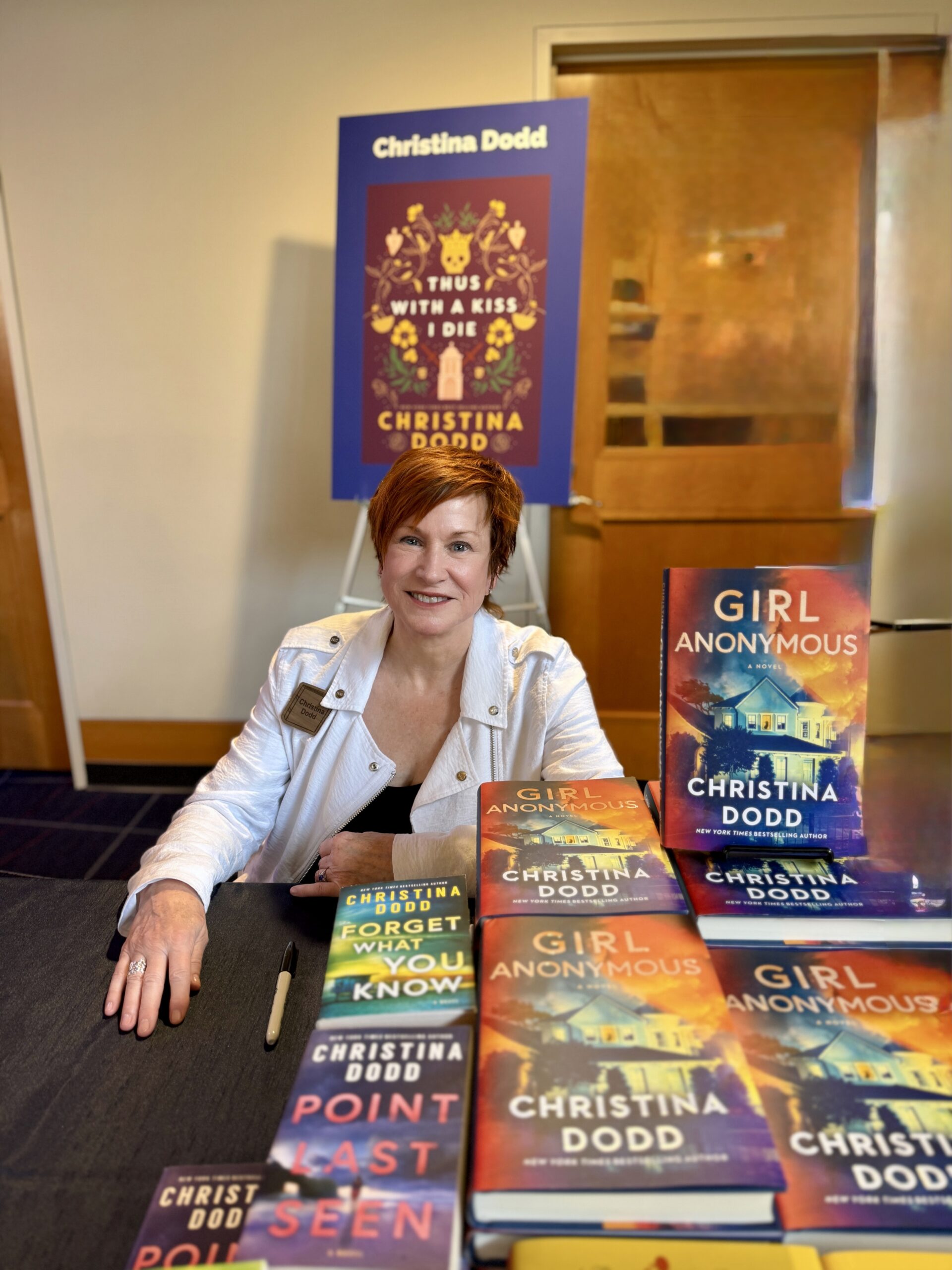 Christina Dodd honored as Literary Lion - Daughter of Montague
